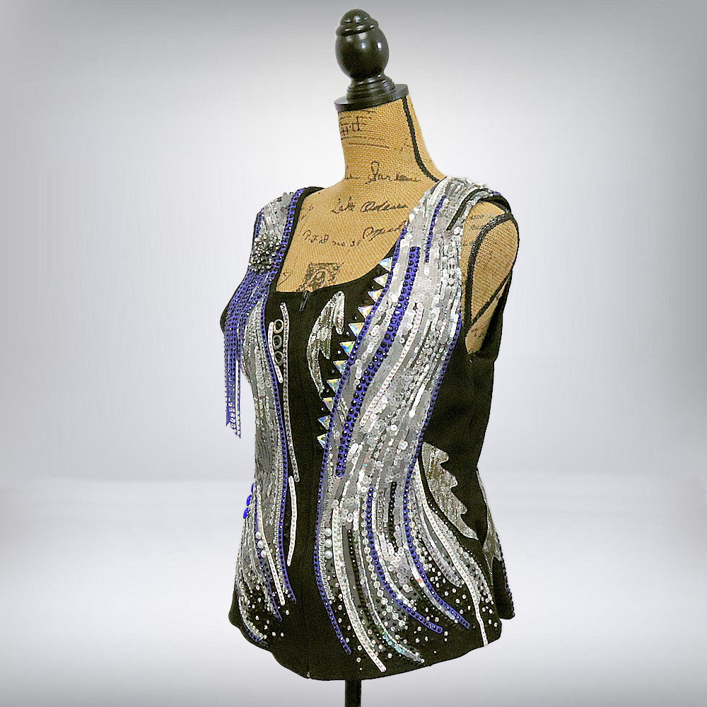 Custom Made Black Med/Large Western Show Vest – Good Apple Equine