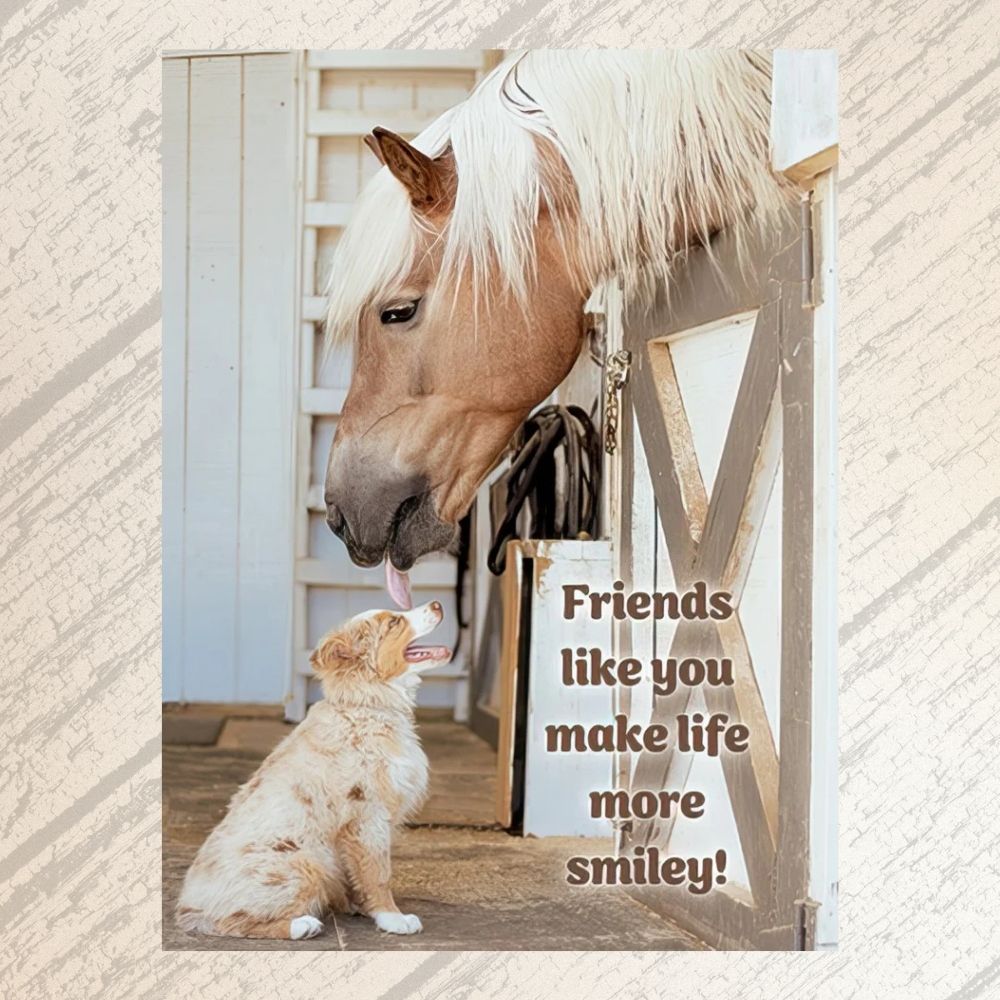 Leanin' Tree Friendship Card – Good Apple Equine