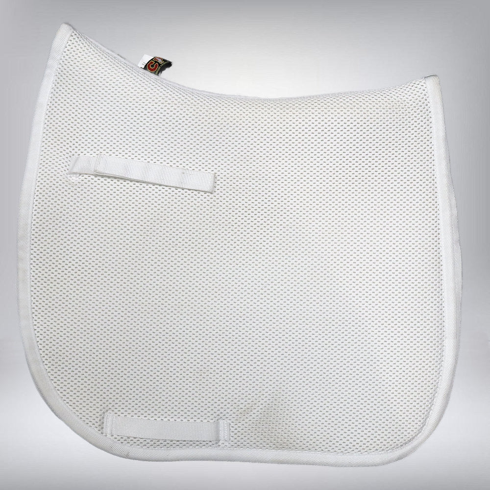 Equine Comfort Products (ECP) White Grip Tech Dressage Saddle Pad ...
