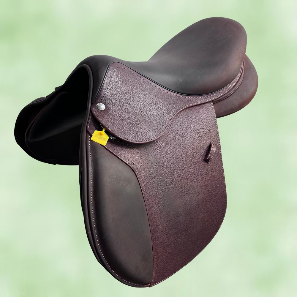 NEW Devoucoux Biarritz S 16" MW Dark Brown 2024 Close Contact Saddle ...