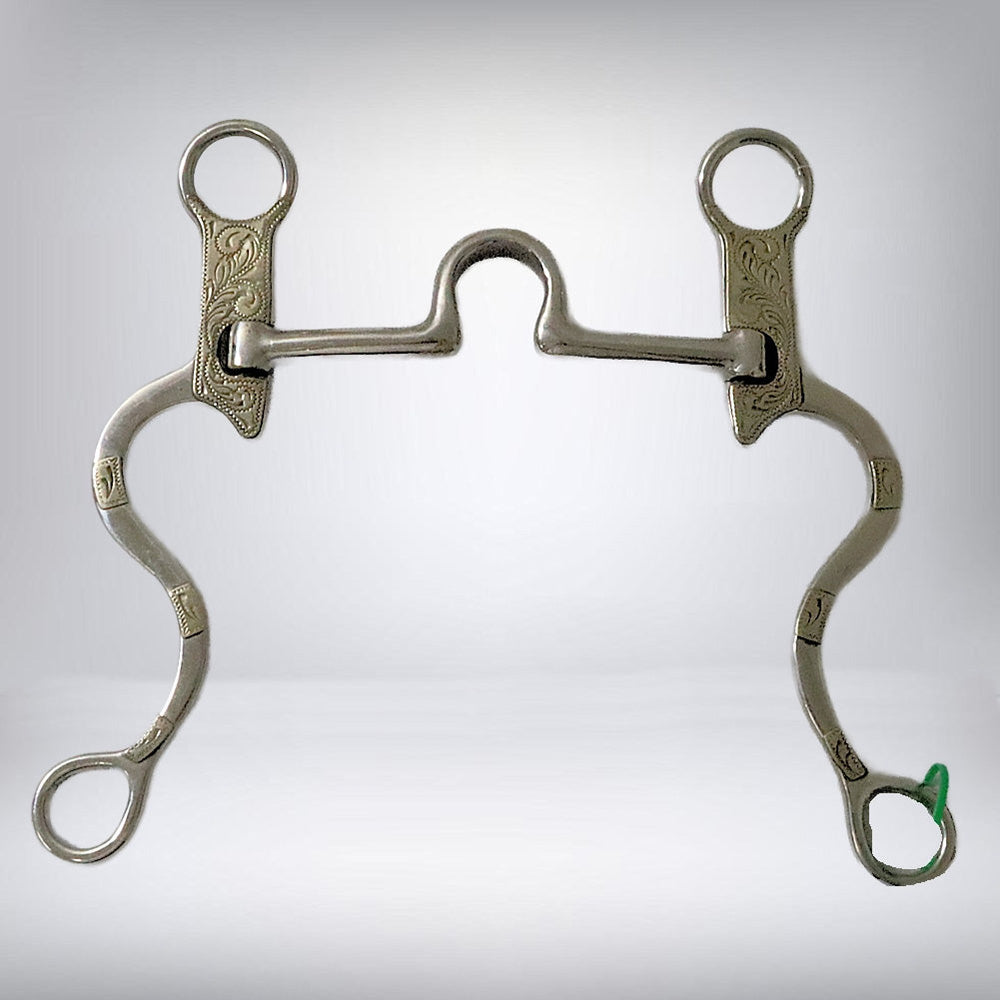 5" Engraved High Port Bit – Good Apple Equine